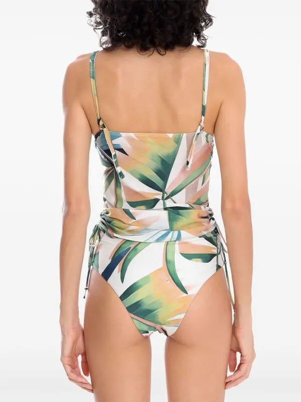 LYGIA & NANNY Graphic-print Tankini - White