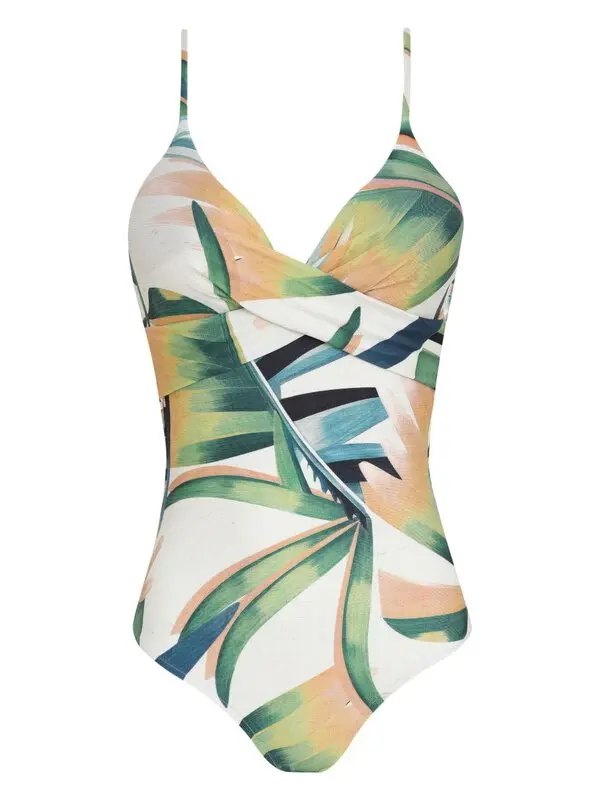LYGIA & NANNY Graphic-print Swimsuit - White