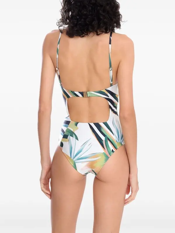 LYGIA & NANNY Graphic-print Swimsuit - White