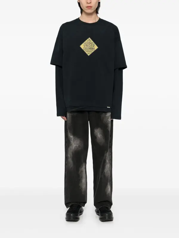 GROUND ZERO Graphic-print T-shirt - Black