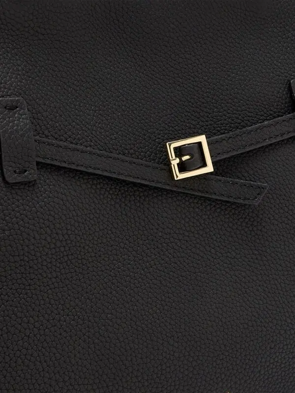 Manu Atelier 35 Le Cambon Leather Tote Bag - Black