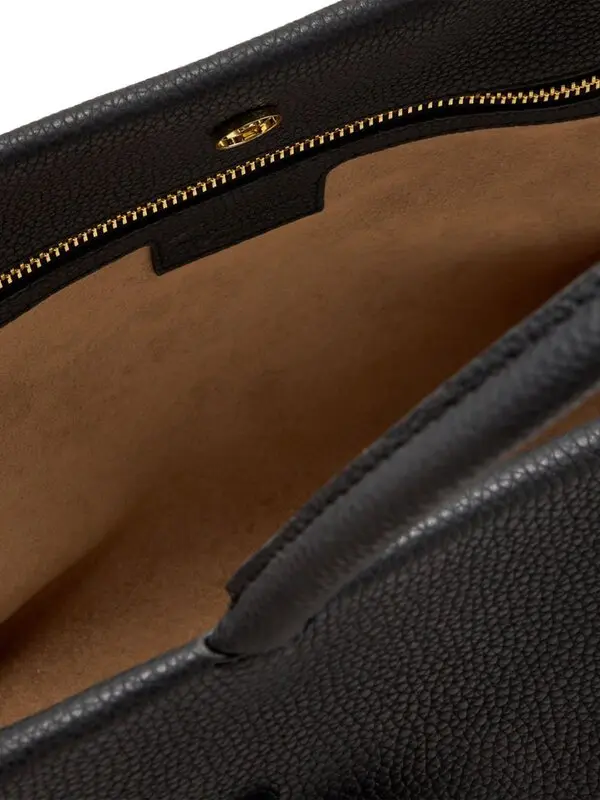 Manu Atelier 35 Le Cambon Leather Tote Bag - Black