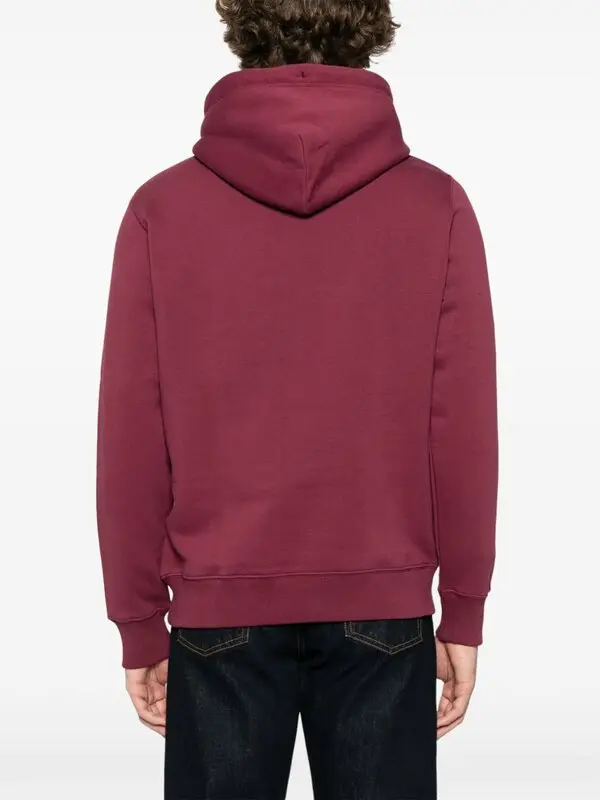Gant Embossed Logo Hoodie - Red