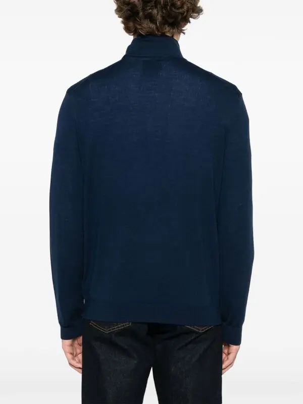 Gant Fine-knit Merino Wool Sweater - Blue