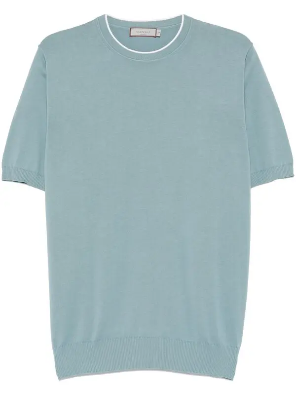 Canali Cotton T-shirt - Blue