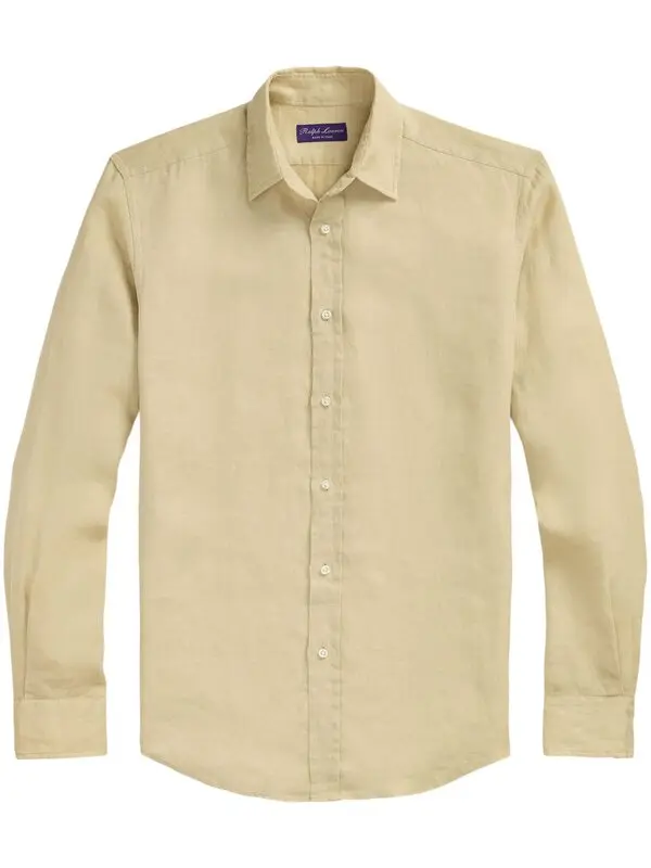 Ralph Lauren Purple Label Linen Shirt - Neutrals