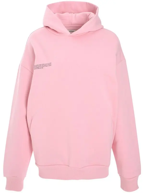 PANGAIA Logo-print Hoodie - Pink