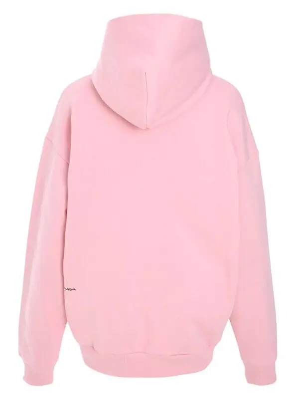 PANGAIA Logo-print Hoodie - Pink