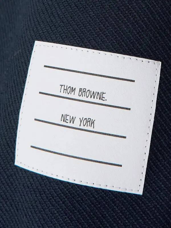 Thom Browne Appliquéd Two-tone Mini Skirt - Blue
