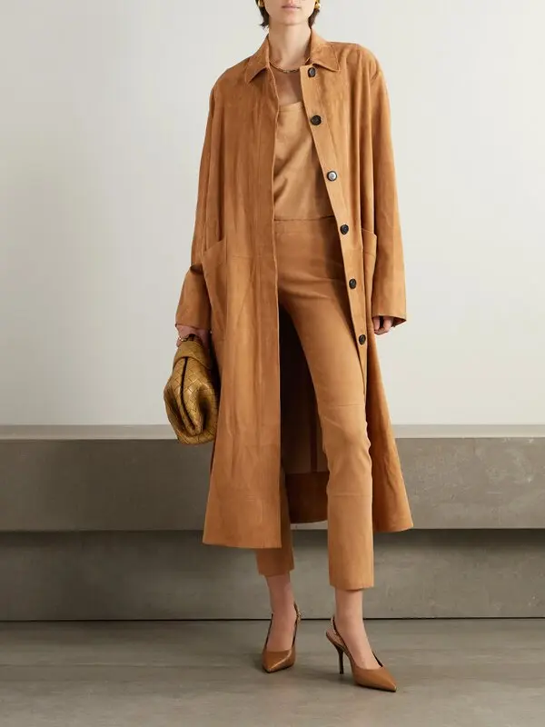 Stouls Corleone Suede Coat - Brown