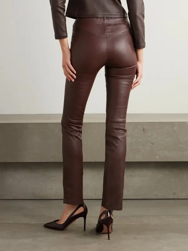 Stouls Jp Paneled Leather Flared Pants