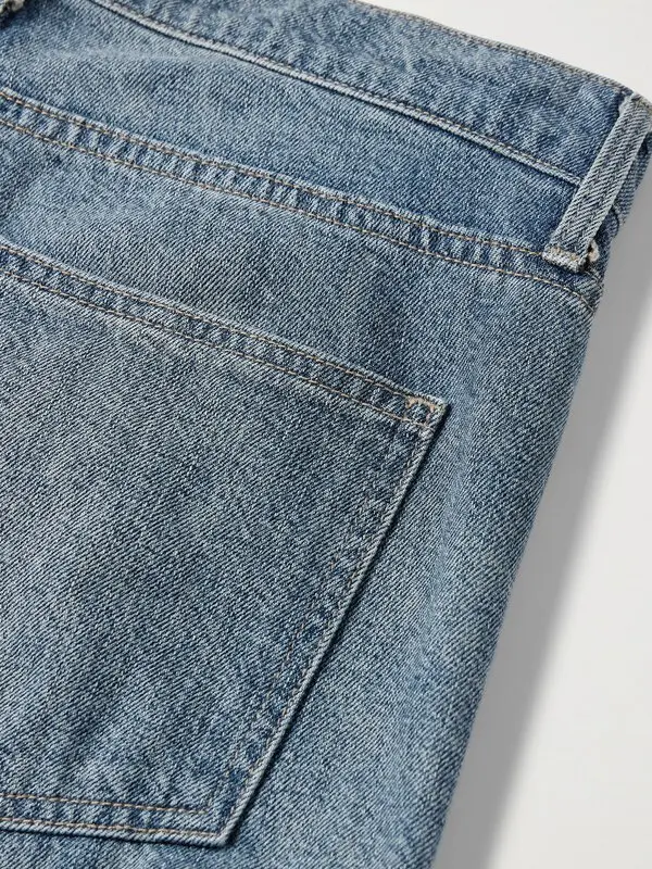 NILI LOTAN Ebony Paneled Wide-leg Jeans - Blue