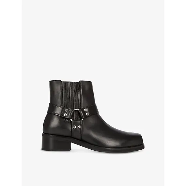 The Kooples Buckle-embellished Leather Ankle Boots