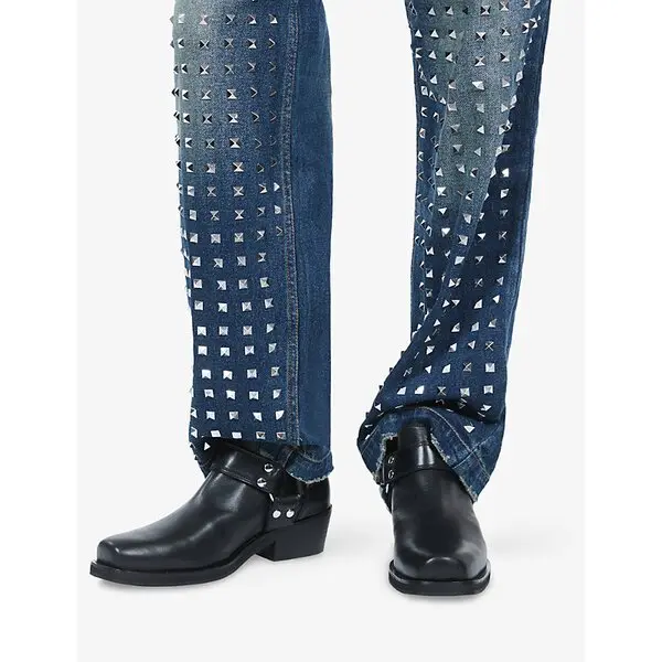 The Kooples Buckle-embellished Leather Ankle Boots
