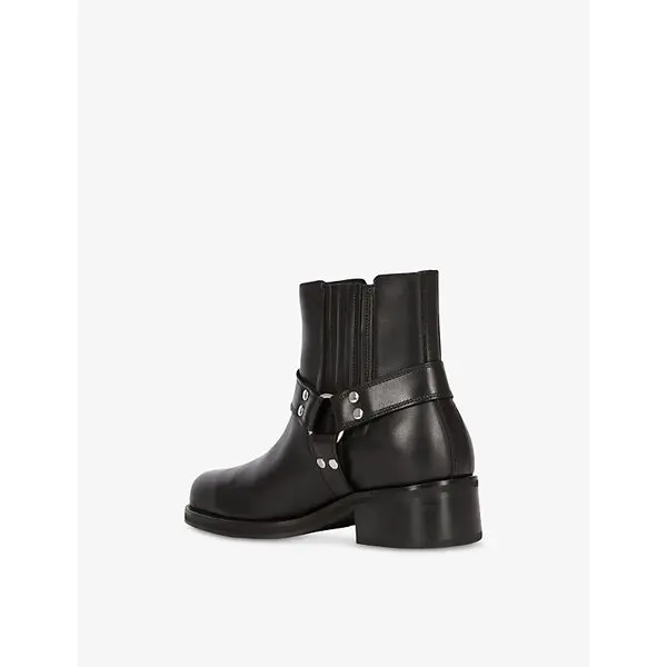 The Kooples Buckle-embellished Leather Ankle Boots