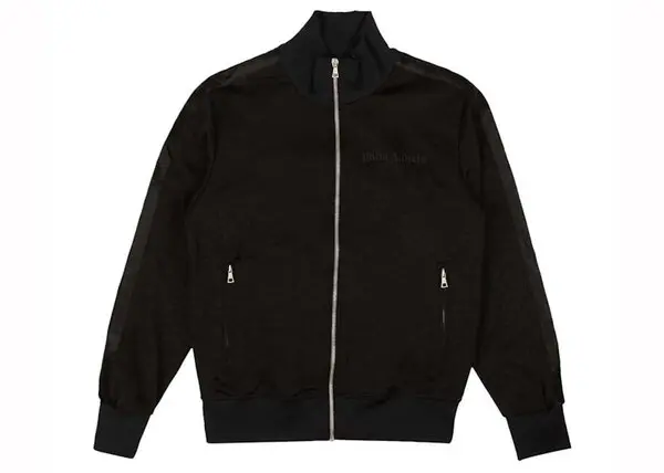 Palm Angels Tuxedo Leopard Track Jacket - Black