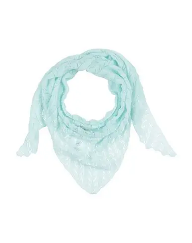 ALYSI Crème Scarf Lime Viscose, Polyester - Blue