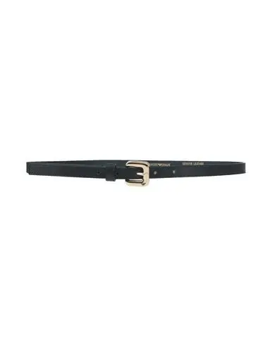 Emporio Armani Cow Leather Belt - Navy
