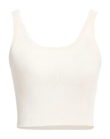 Isabel Benenato Knit Crop Top - White