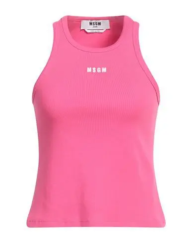 MSGM Tank Top Cotton, Elastane - Fuchsia