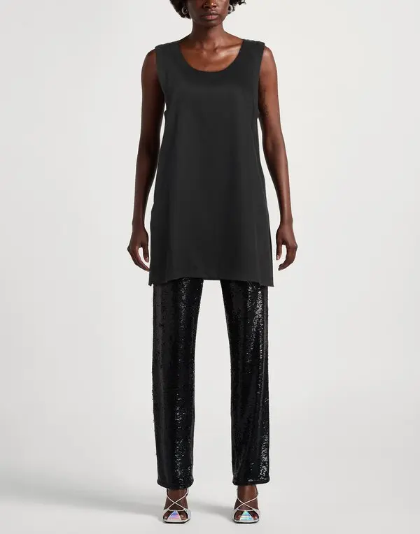 Woolrich Twill Sleeveless Top - Black