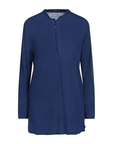 Woolrich Linen Henley T-shirt - Bright Blue