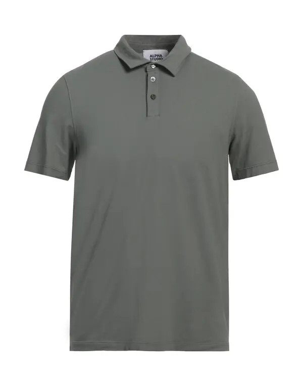 Alpha Studio Polo Shirt Size Cotton, Elastane - Green