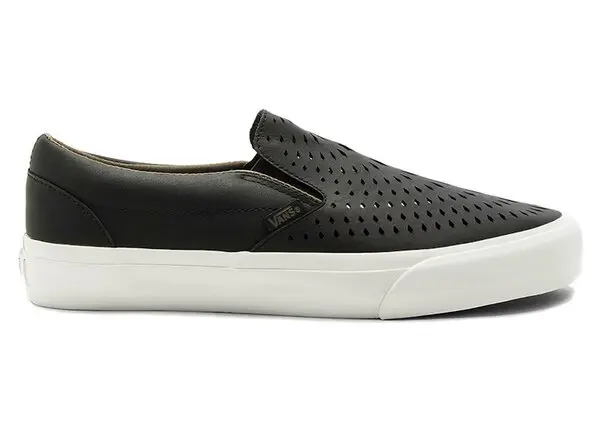 VANS Classic Slip-on Dx Havana Perforated Leatherin - Black/blanc