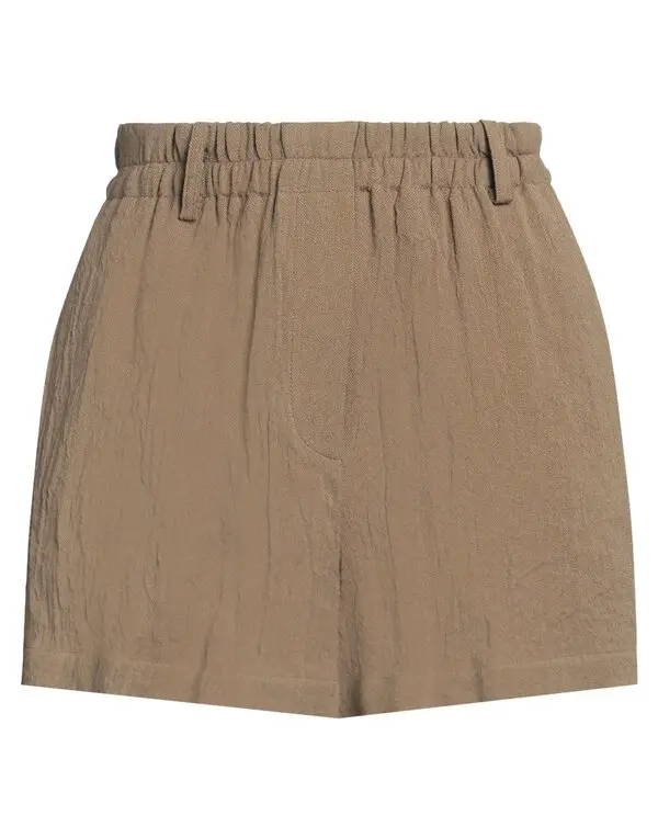 ALYSI Shorts & Bermuda Shorts Pastel Lyocell, Linen - Beige
