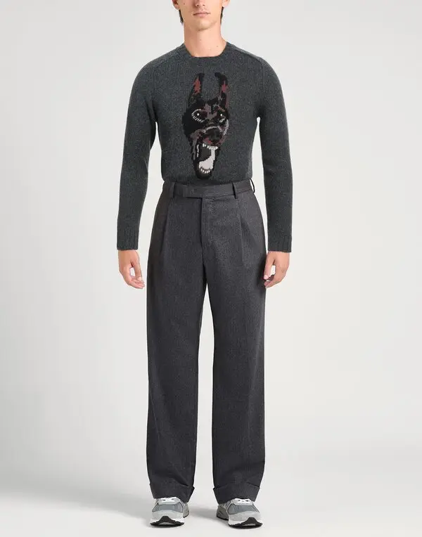 Zadig&Voltaire Merino Wool Sweater With Embroidered Dog Graphic