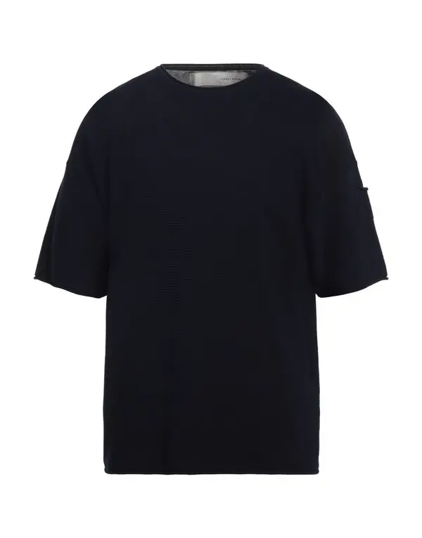 Isabel Benenato Cotton Sweater - Navy