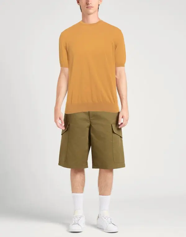 Alpha Studio Cotton Crewneck Sweater - Marigold