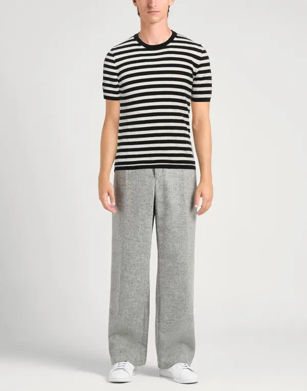 Alpha Studio Striped Knit Crewneck Top
