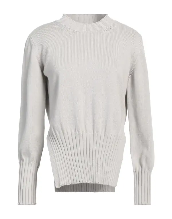 Alpha Studio Cotton Crewneck Sweater - Grey