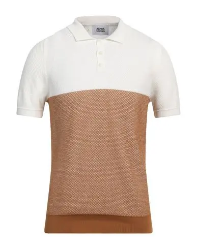 Alpha Studio Knit Cotton Polo Shirt