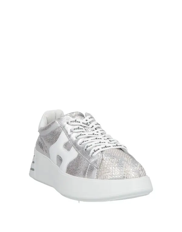 Hogan Leather Low-top Sneakers - Silver