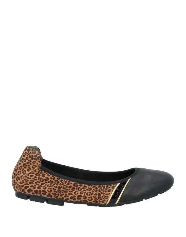 Hogan Leather Ballet Flats - Black