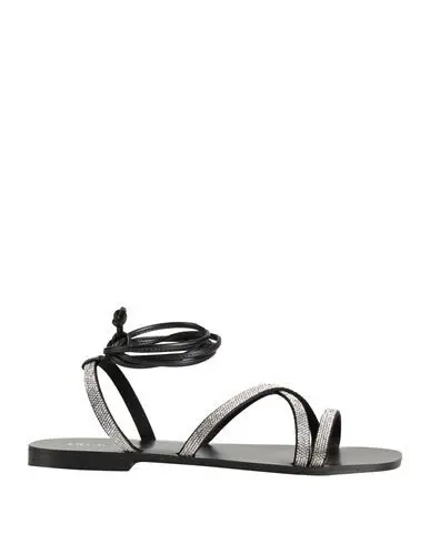 Liu Jo Embellished Textile Fiber Sandals With Tie Fastening