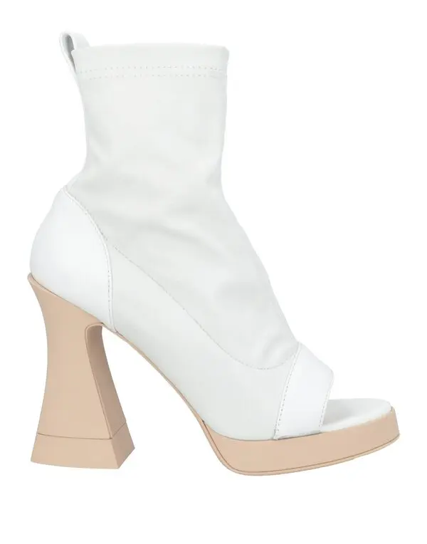 Agl Leather Open-toe Ankle Boots