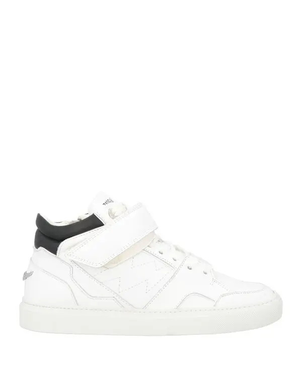 Zadig&Voltaire Leather High-top Sneakers - White