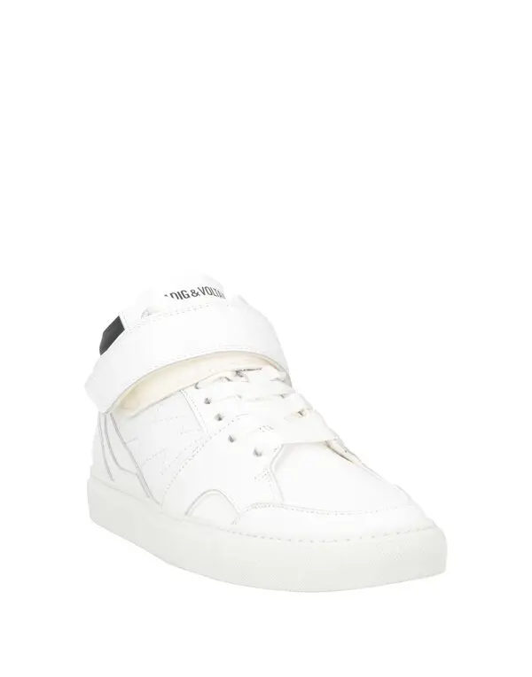 Zadig&Voltaire Leather High-top Sneakers - White
