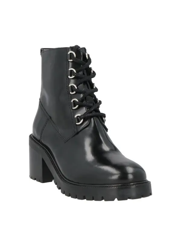 Maje Glossed-leather Ankle Boots