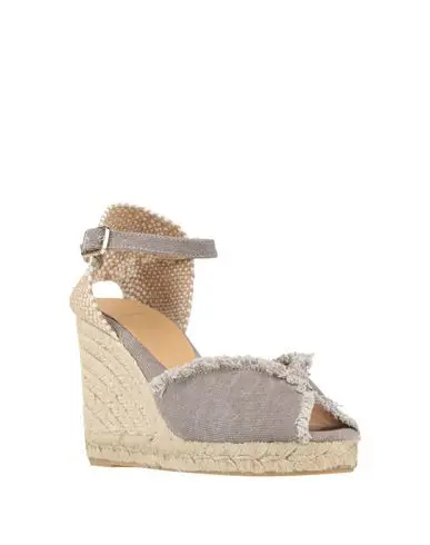 CastaÑer Textile Fiber Espadrille Sandals - Grey
