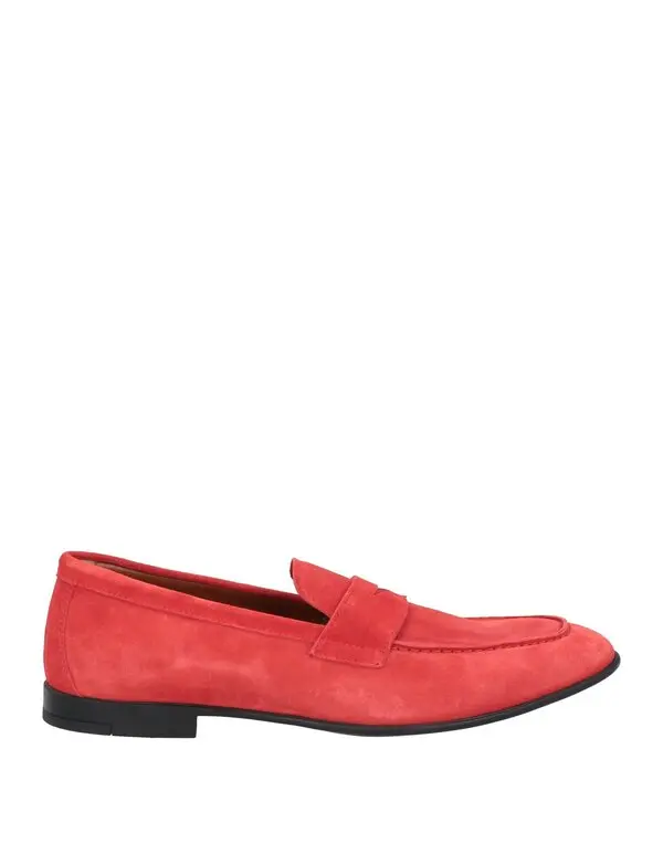 DOUCAL'S Suede Penny Loafers - Red