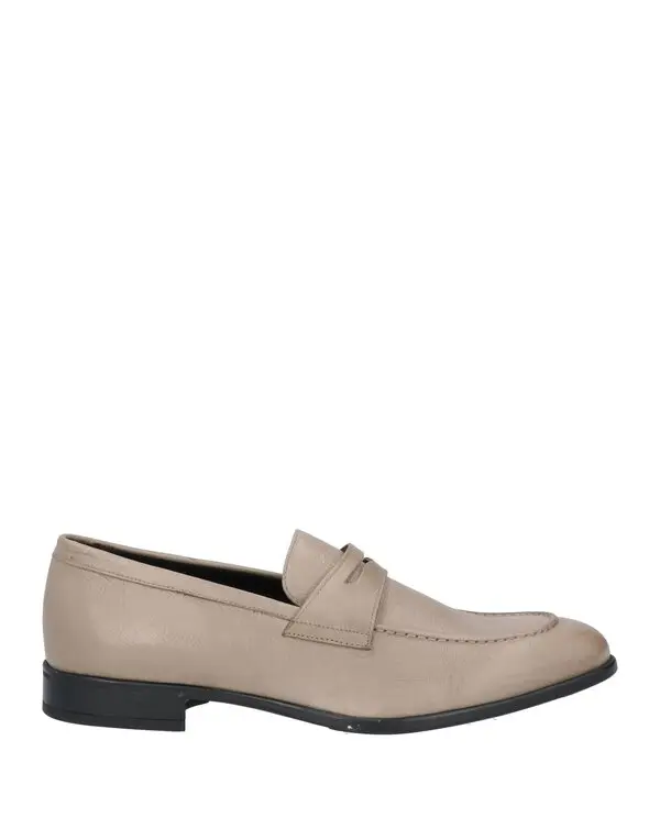 DOUCAL'S Calfskin Penny Loafers - Beige