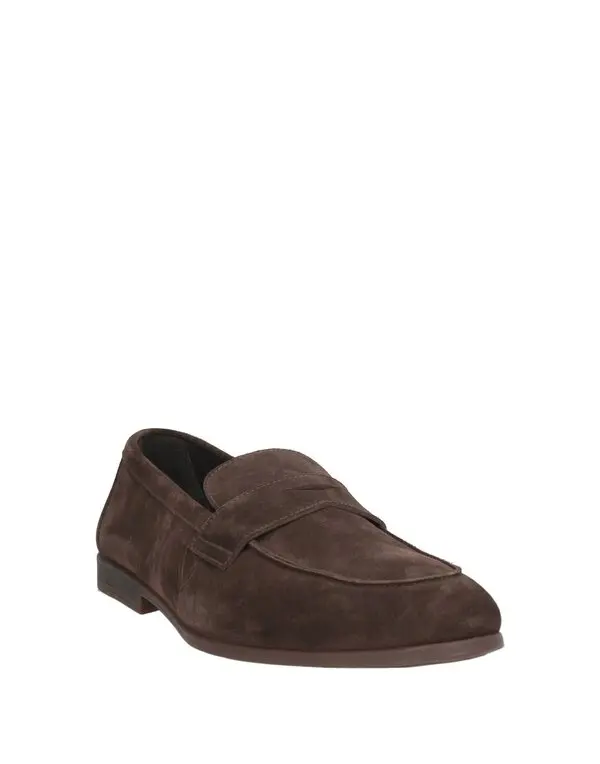 DOUCAL'S Leather Penny Loafers - Brown