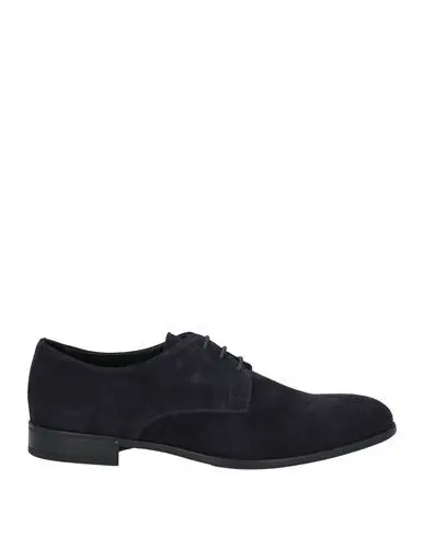 DOUCAL'S Leather Lace-up Derby Shoes - Midnight Blue