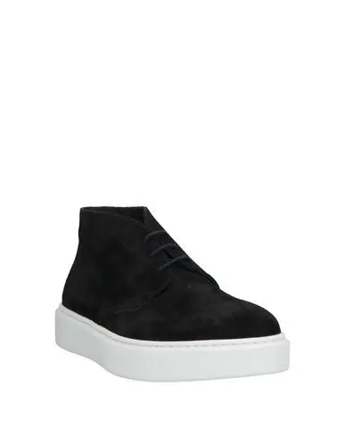 DOUCAL'S Leather Desert Boots - Black