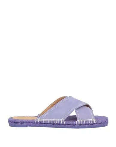 CastaÑer Leather Espadrille Sandals - Purple