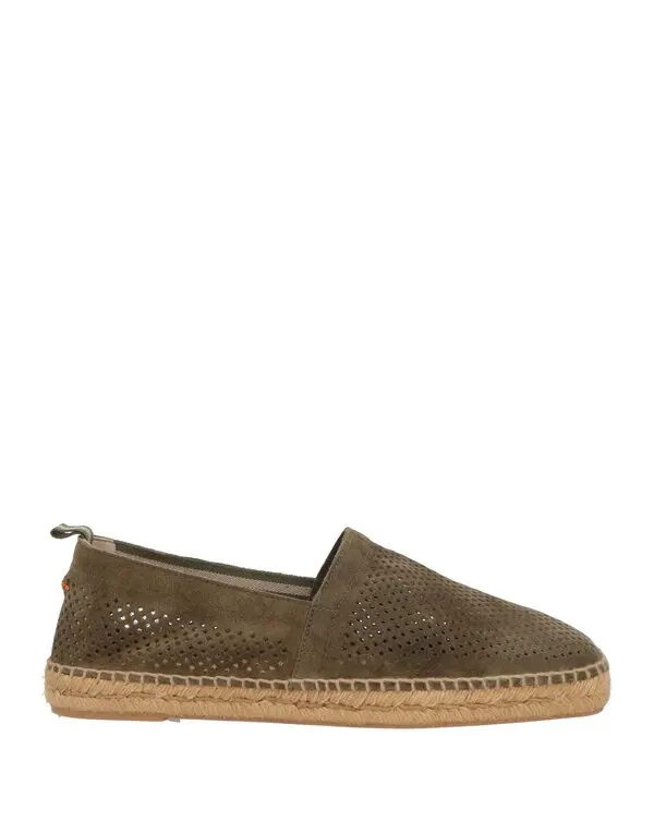 CastaÑer Leather Espadrilles - Green